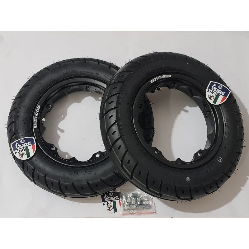 Jual paket ban velg tubeless vespa ring 10 ban tubeless mizzle velg Vrossi VRX vespa klasik ring ...
