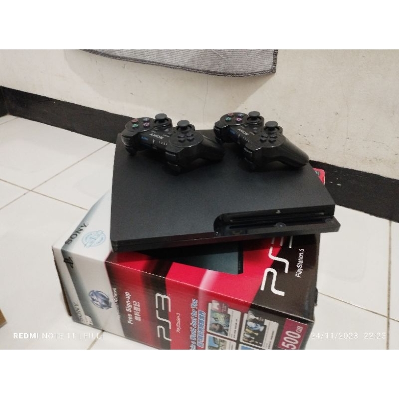 Jual PS 3 SUPER SLIM SERI 3000 (500GB) | Shopee Indonesia
