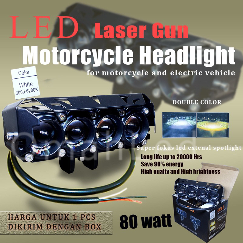 Jual Mini Projie Laser Grill SQL 4 Mata 80w 2 Warna | Shopee Indonesia