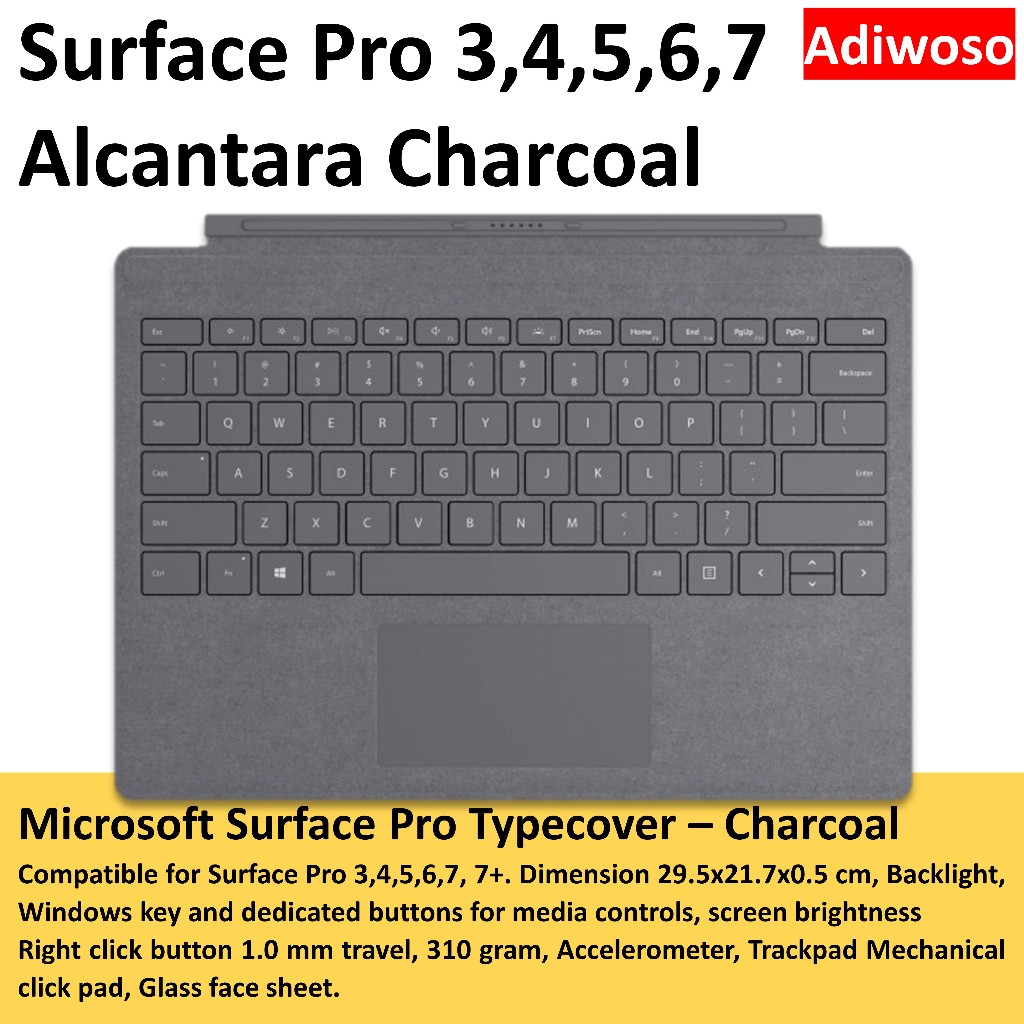 Jual Microsoft Surface Pro 3 4 5 6 7 7+ Keyboard | Shopee Indonesia