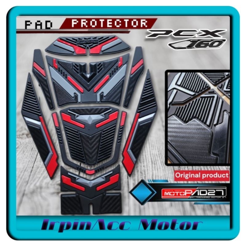Jual Tank Pad Deckpad Ruberr PCX 160 Rubber motopad27 premium rubber ...