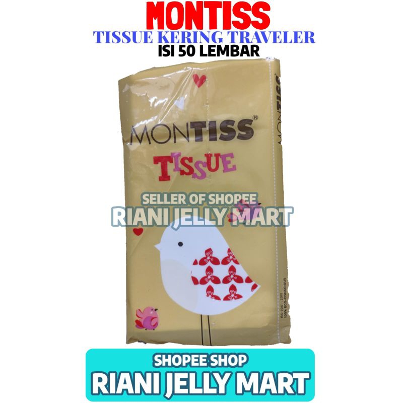 Jual Tissue Kering Montiss Isi 50 Lembar | Shopee Indonesia