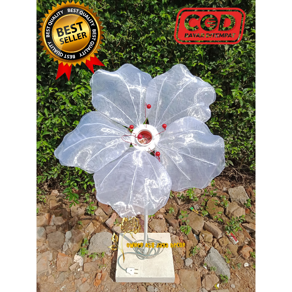Jual standing bunga lampu dekorasi/bunga lampu dekorasi pelaminan/lampu ...