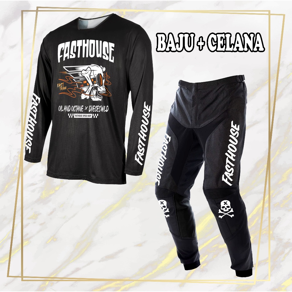 Jual Jersey trail cross motocross ( CUSTOM NAMA & NOMOR ) celana baju ...