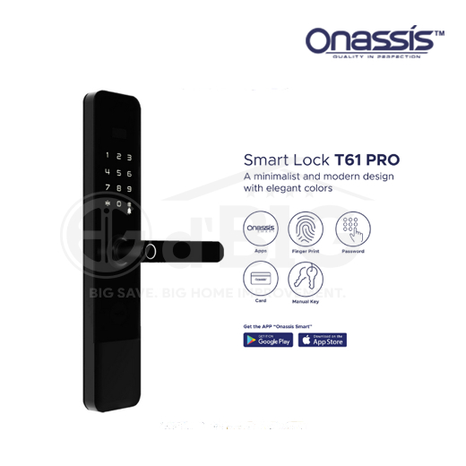 Jual ONASSIS DIGITAL LOCK T61 PRO APPS (DG-ONS T61 PRO APPS) | Shopee ...