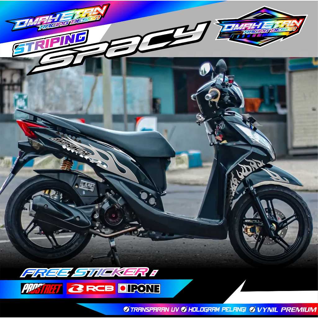 Jual STRIPING VARIASI HONDA SPACY DESAIN API / STICKER LIST MOTOR HONDA ...