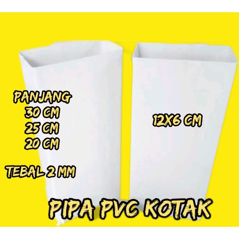 Jual pipa paralon pvc kotak 4 inci 1mm 2mm | Shopee Indonesia