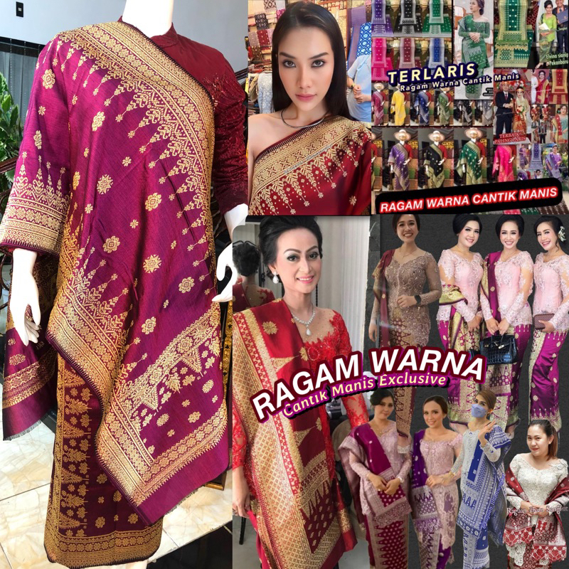 Jual RAGAM WARNA Songket Cantik Manis Exclusive /songket tenun asli ...