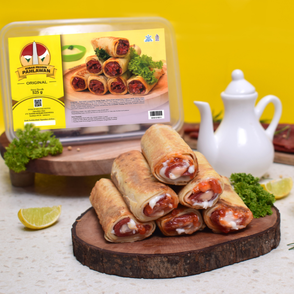 Jual KEBAB FROZEN PAHLAWAN ORIGINAL ISI 10 PCS 525 GRAM FROZEN FOOD ...