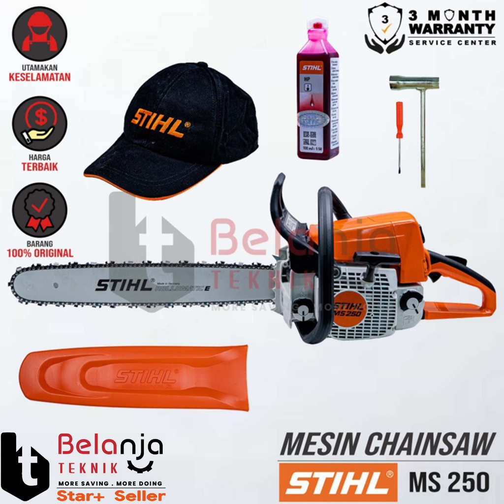 Jual STIHL Mesin Potong Kayu MS 250 Chain Saw 20 Inch MS250 20" Chainsaw | Shopee Indonesia