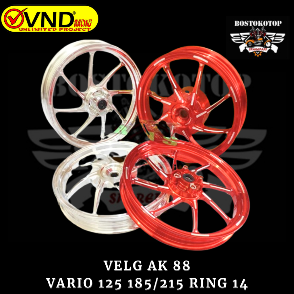 Jual VND Racing Velg Pelg Model Enkei X1R Taka Tipe AK 88 Vario 125 Vario 150 Ukuran 185 215 ...