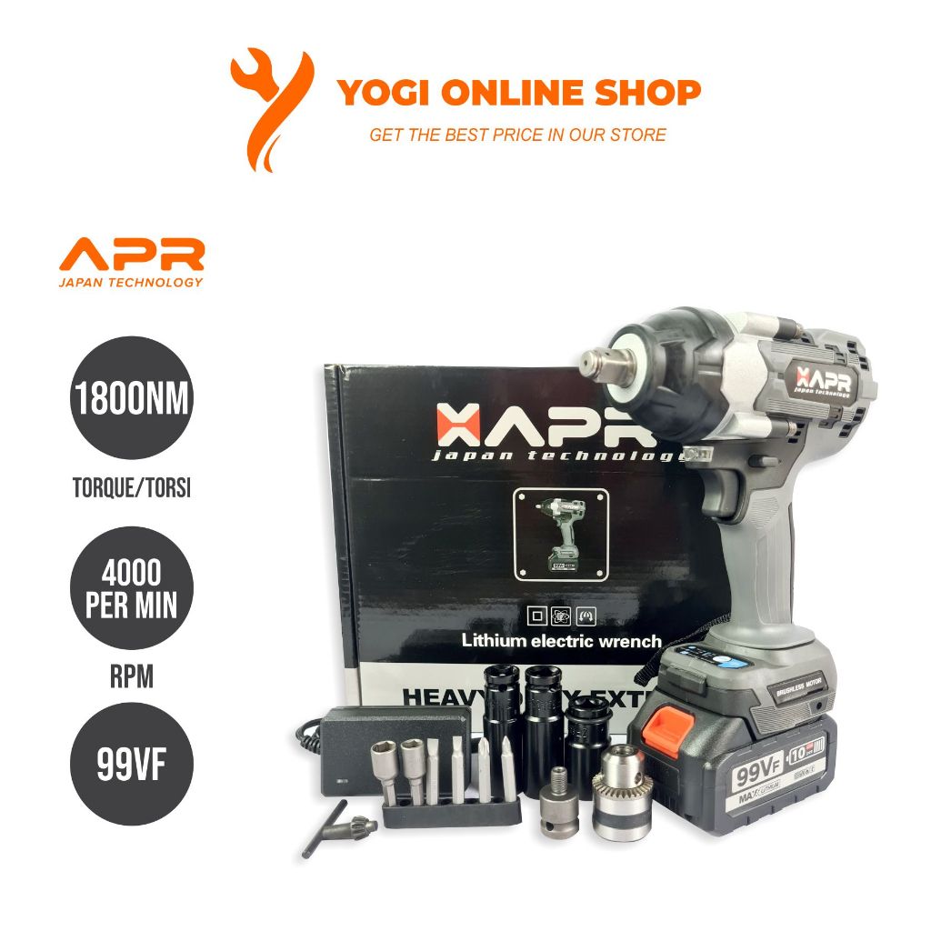 Jual Impact wrench APR JAPAN JUMBO FACELIFT 99V 1800NM 1/2inch AP78 ...