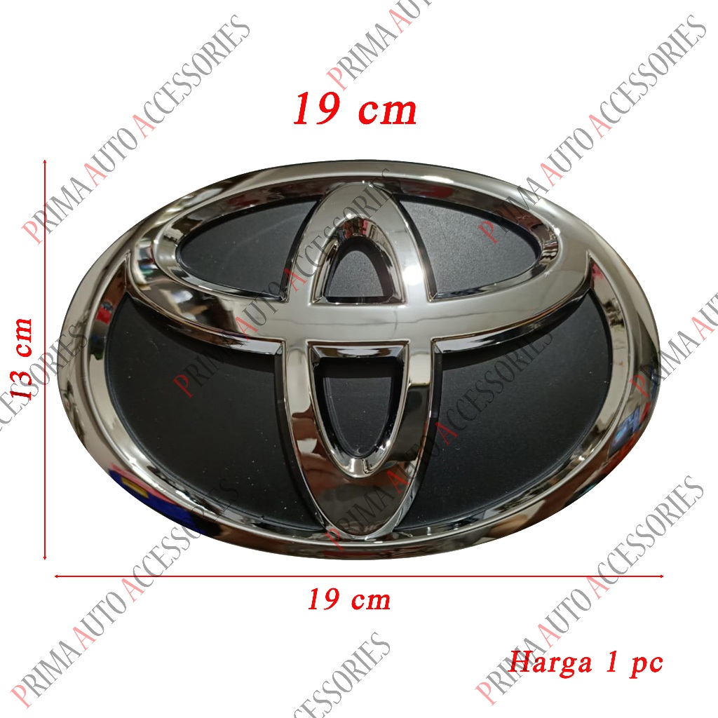 Jual Emblem Mobil Logo TOYOTA BG HITAM 19 cm | Shopee Indonesia