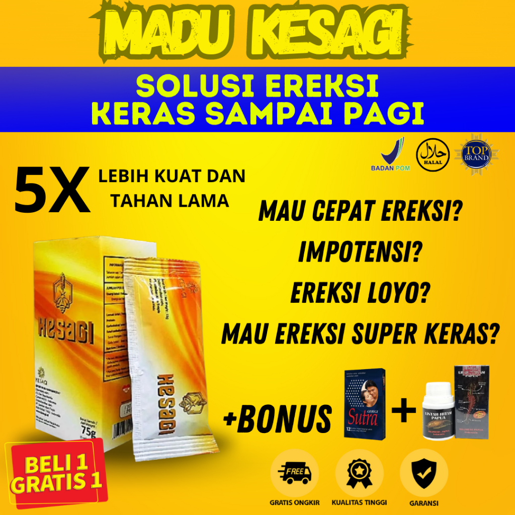 Jual Madu Kesagi Original Khusus Pria KESAGI Madu Pria Herbal Serbuk ...