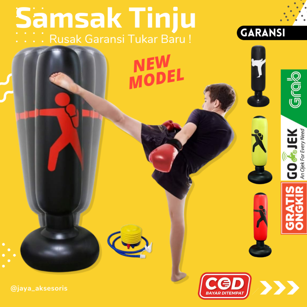 Jual Samsak Tinju Gantung Anak Berdiri Dewasa Alat Latihan Sansak Tinju ...
