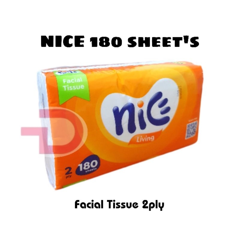 Jual Tissue Nice 180 sheet 2ply facial tissue tisu wajah | Shopee Indonesia