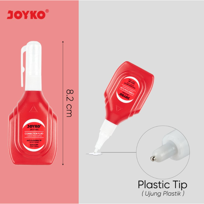 Jual Tipex Correction Tape JK 01 MINI Joyko (12pc) / Tip ex Cair Joyko ...