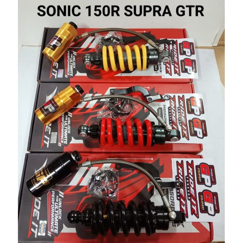 Jual MONOSHOCK SHOK BELAKANG RIDE IT GP103 TABUNG PISAH GOLD SERIES 230MM SONIC 150R DAN SUPRA ...