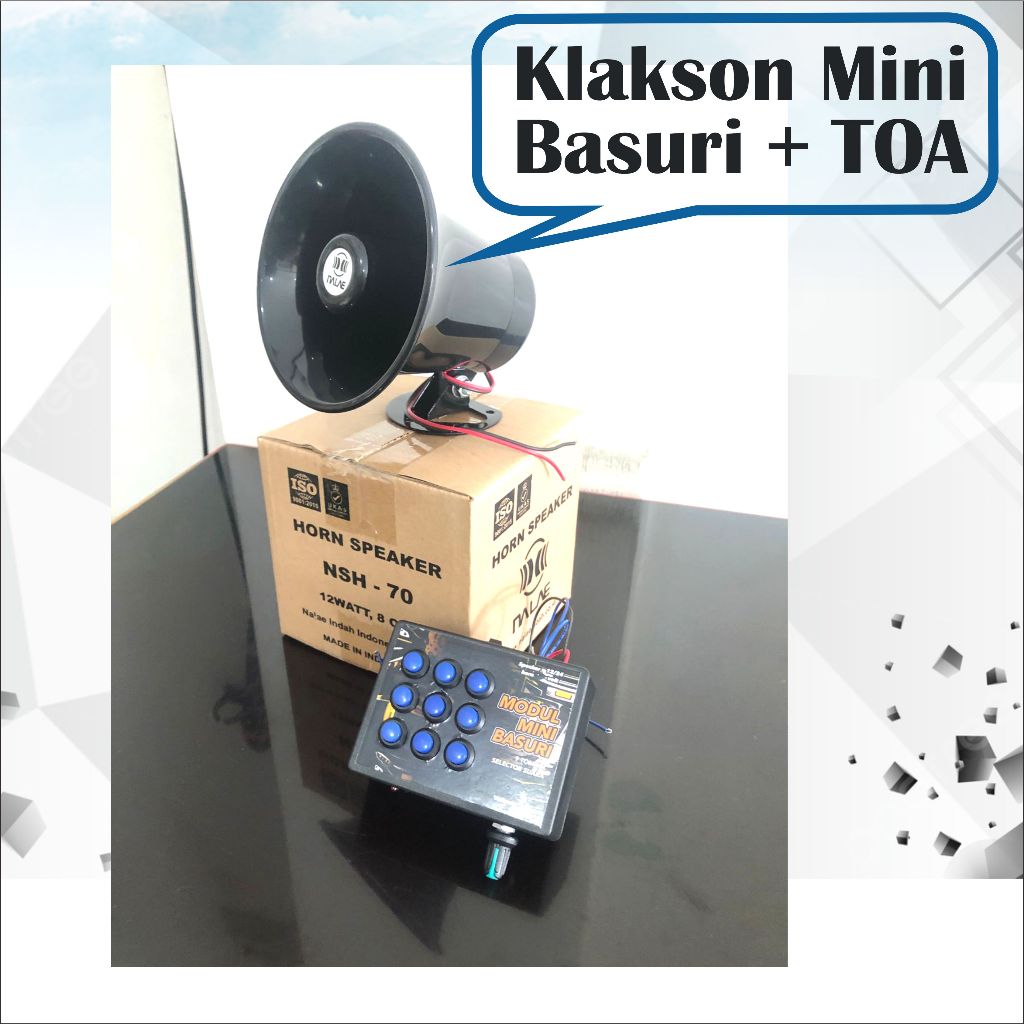 Jual Klakson 9 Tombol, Modul Mini Basuri 9 Suara 12v/24v Selector Suara ...