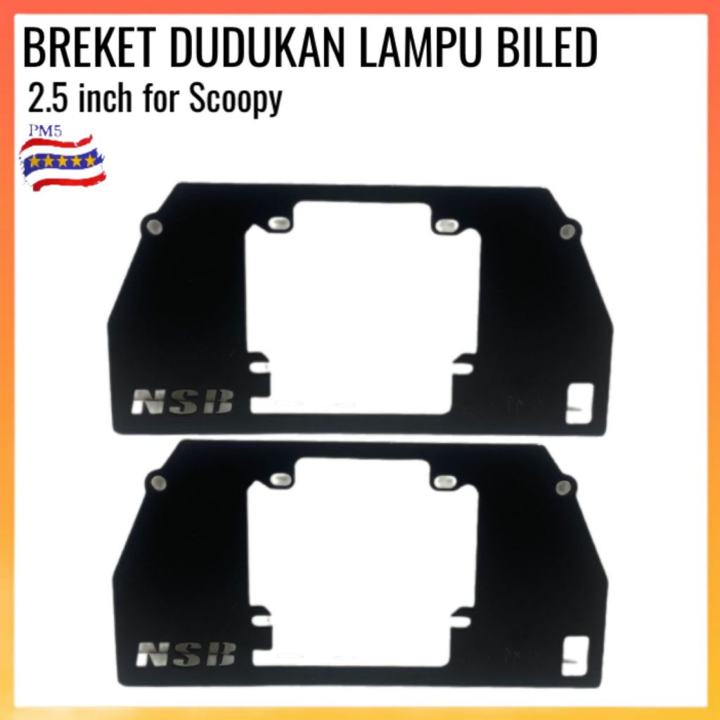 Jual Bracket breket dudukan lampu biled nsb lampu projie breket biled 2 ...