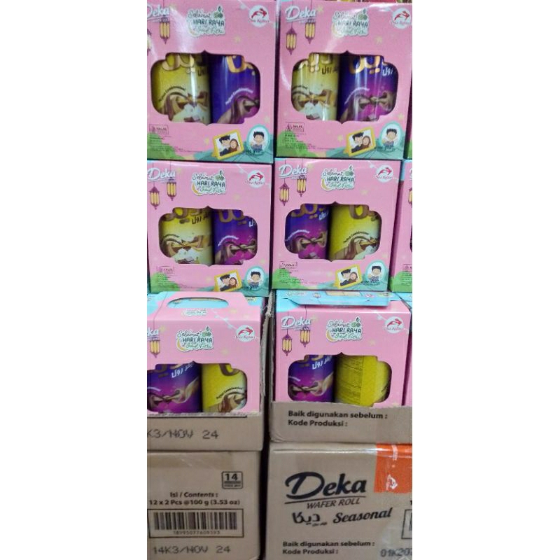 Jual Deka Wafer Roll Deka Astor Idul fitri deka isi 2 kaleng | Shopee ...