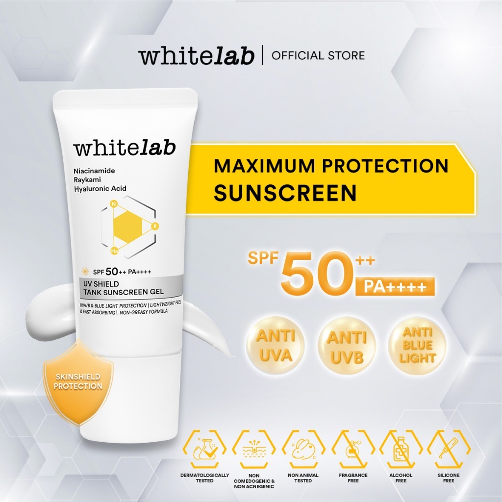 Jual Whitelab UV Shield Tank Sunscreen Gel SPF 50+ PA+++ - 2300 GM Poin ...