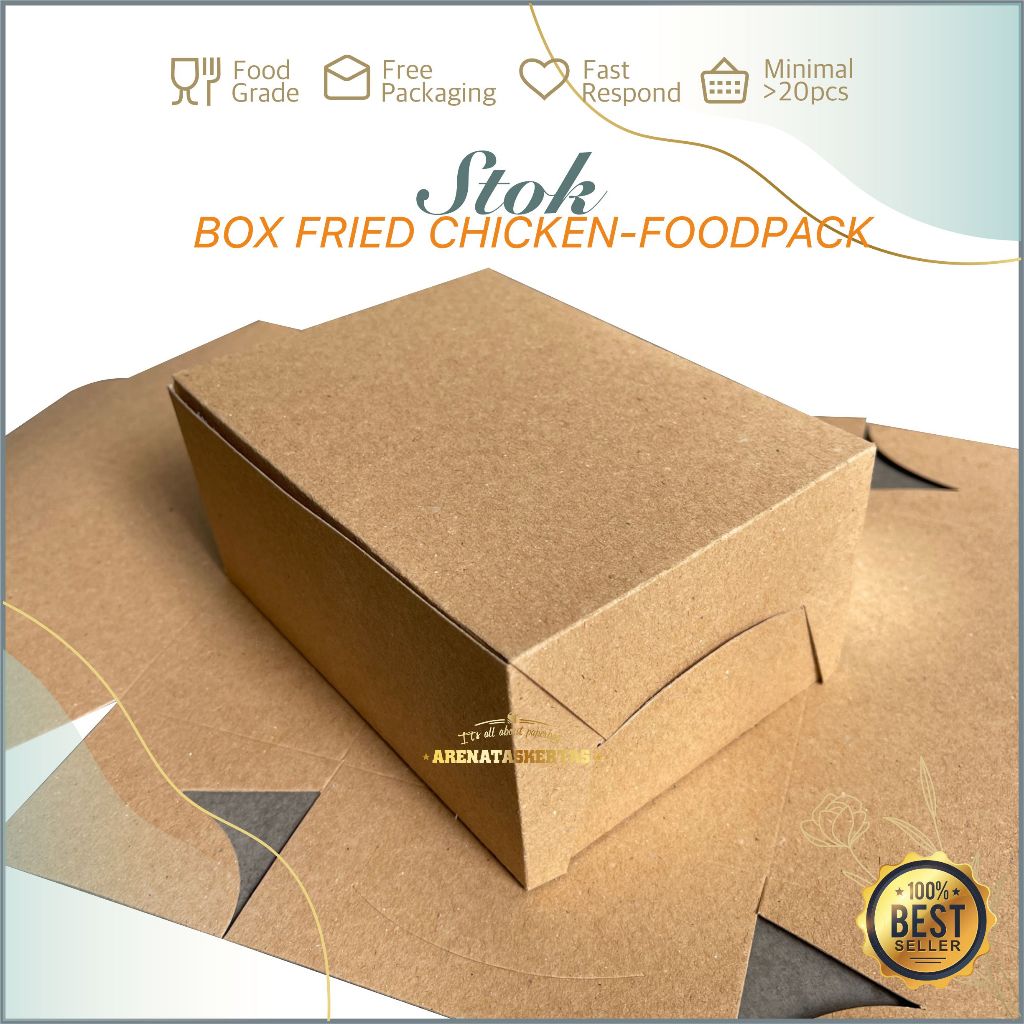 Jual Box Fried chicken / Dus Fried Chicken / Dus Snack / Box Ayam ...