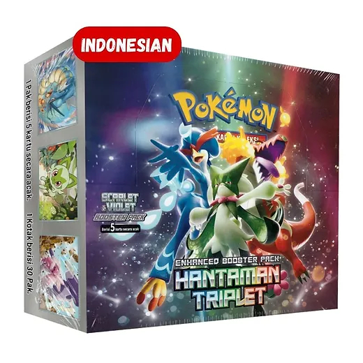 Jual Kartu Card Pokemon TCG Indonesia Hantaman Triplet SV1a BOX | Shopee Indonesia