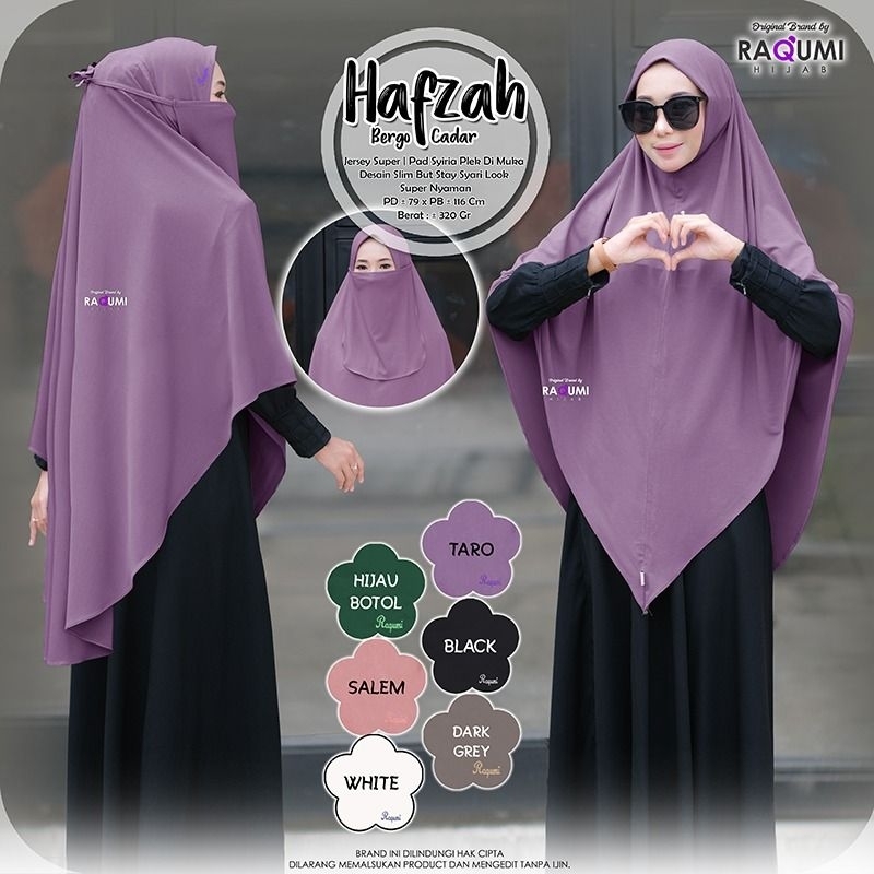 Jual HAFZAH RAQUMI HIJAB SYARI BERGO SYARI JILBAB SYARI sabrina kunyit ...