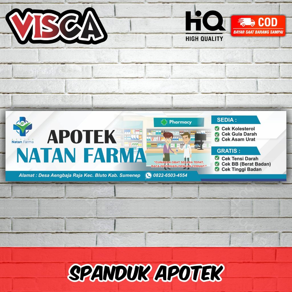 Jual Cetak Spanduk Banner Apotek Klinik | Shopee Indonesia