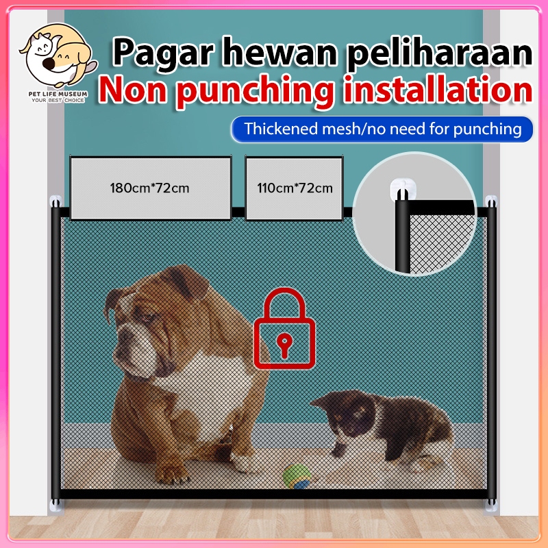 Jual Kucing Anjing Gate Pintu Jaring Penghalang Pagar Kandang Pagar ...