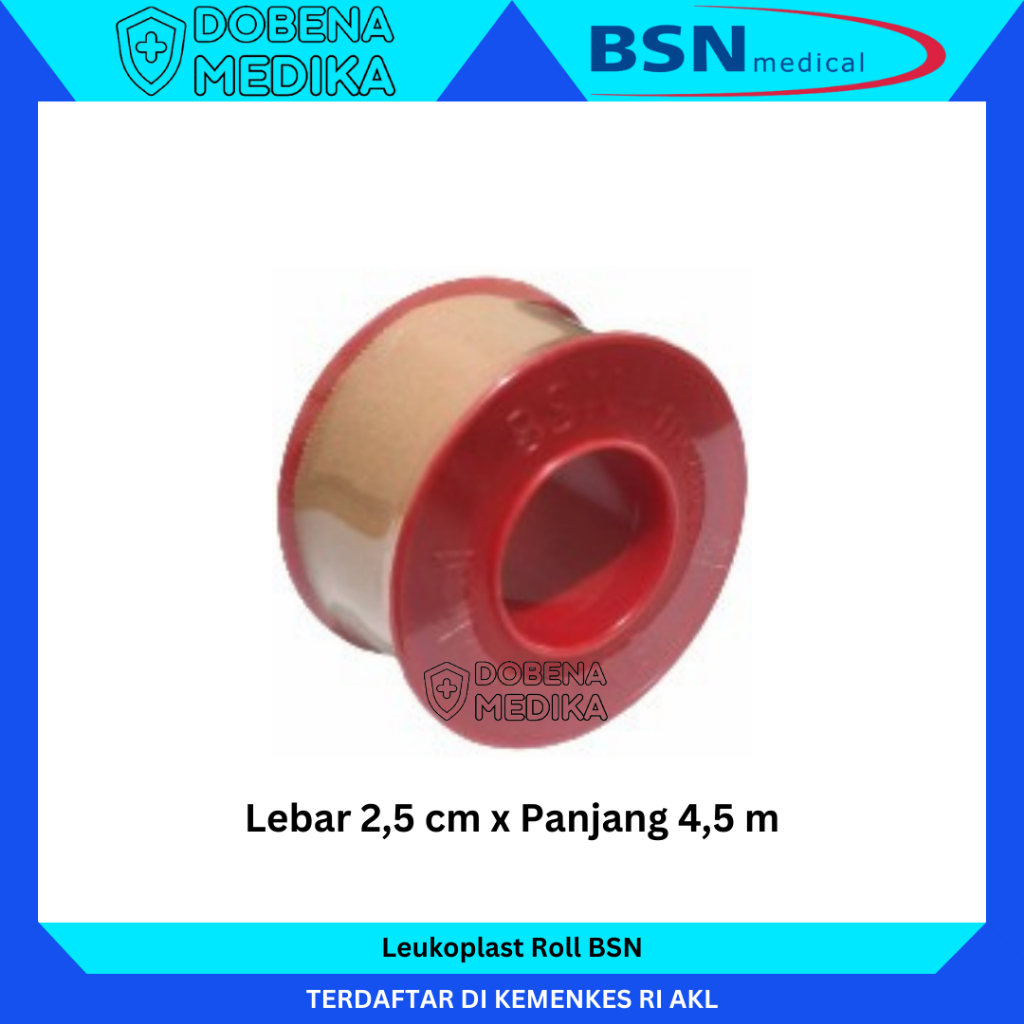 Jual BSN Leukoplast Plester Roll Kain 2,5 cm x 4,5 m | Shopee Indonesia