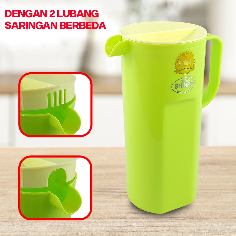 Jual Teko Pitcher Plastik - Tempat Air Minum ESKAN SAPPORO 1.7 liter ...
