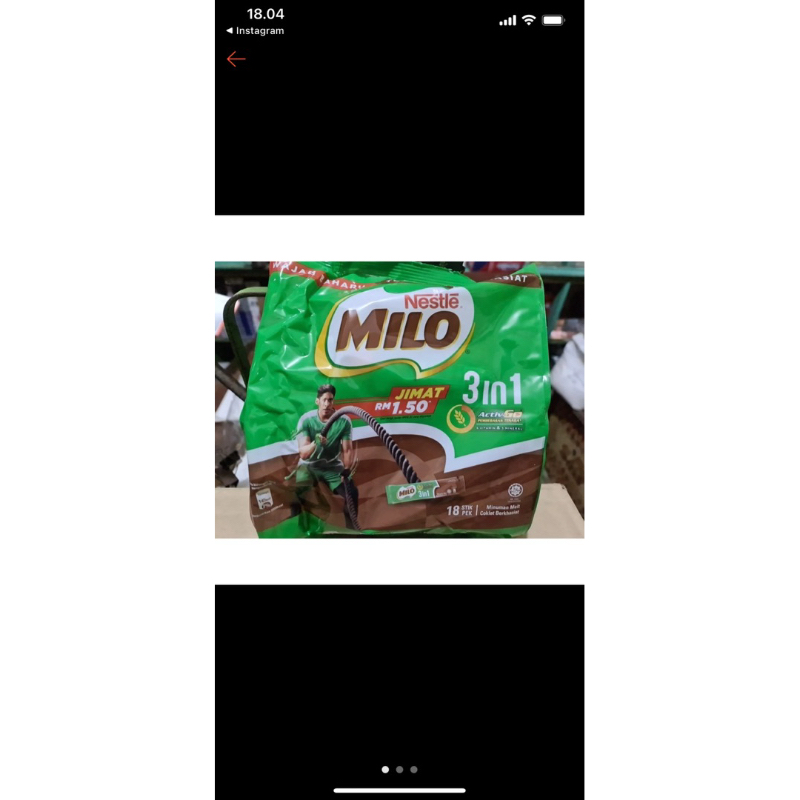 Jual Milo activ-go 3 in 1 import Malaysia 14 sachet READY ( 14 sachet ...