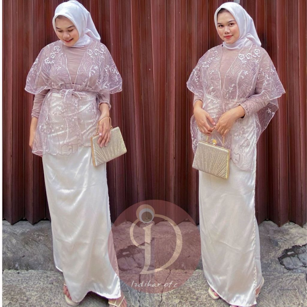 Jual Laura Outer - outer lace kaftan jumbo / outer tile mutiara / outer ...