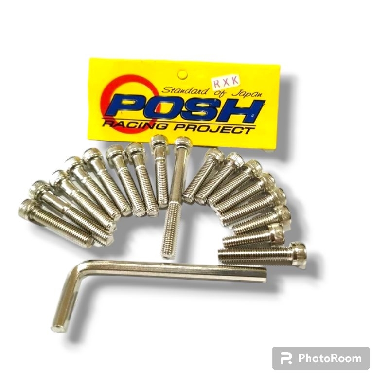 Jual Baut Baud L Blok Block Kiri Kanan Magnet kopling Rxk Rx king Baut Blok Mesin | Shopee Indonesia