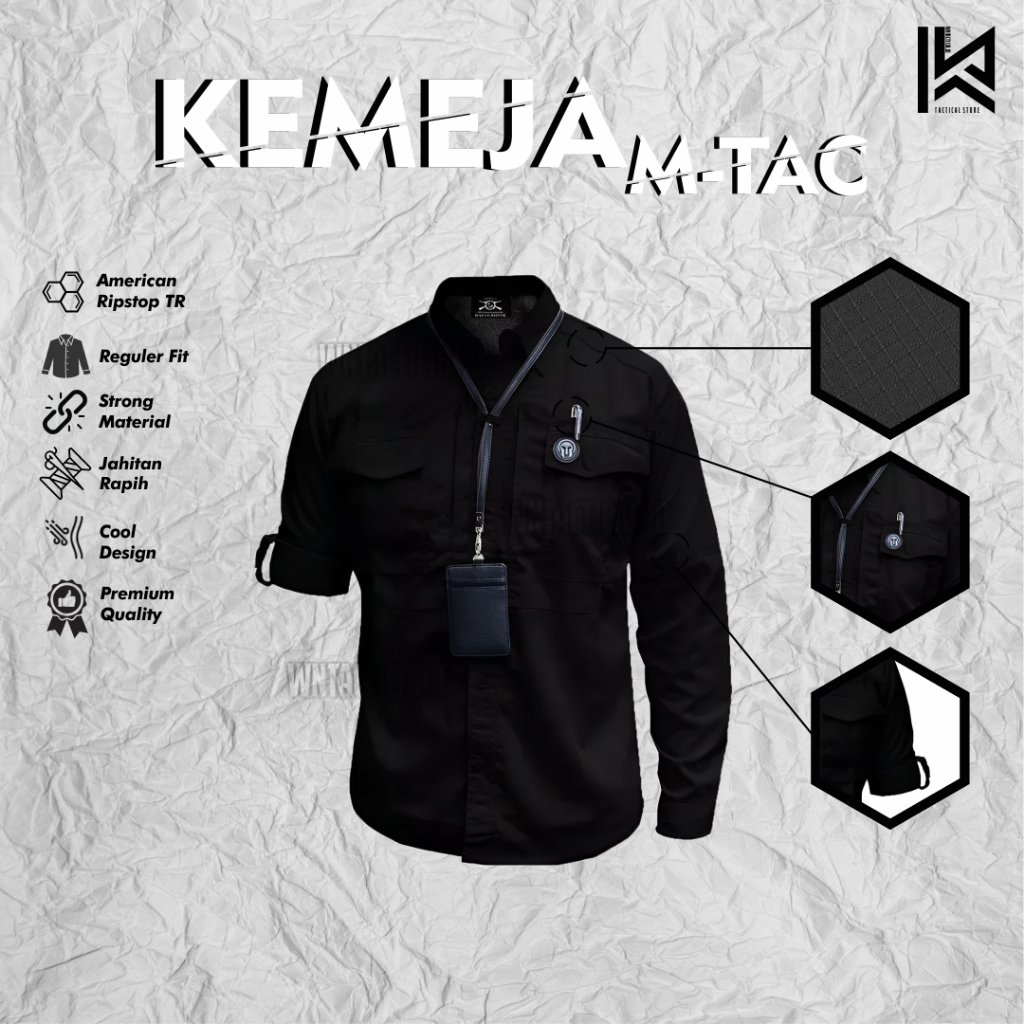 Jual Kemeja Lapangan M-Tac Lengan Panjang Original Premium Bahan ...