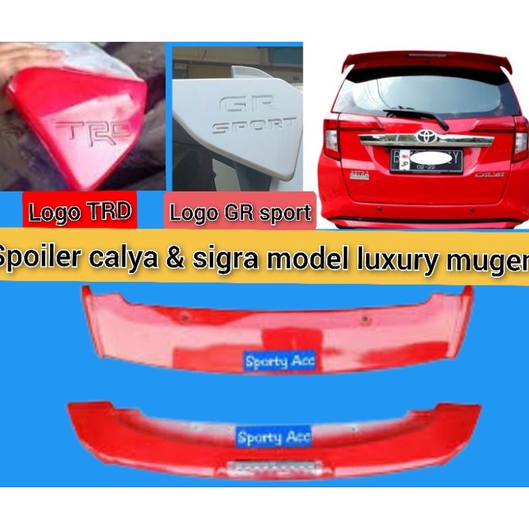 Jual 40 Spoiler calya sigra model luxury trd dan luxury GR Ready Stock ...