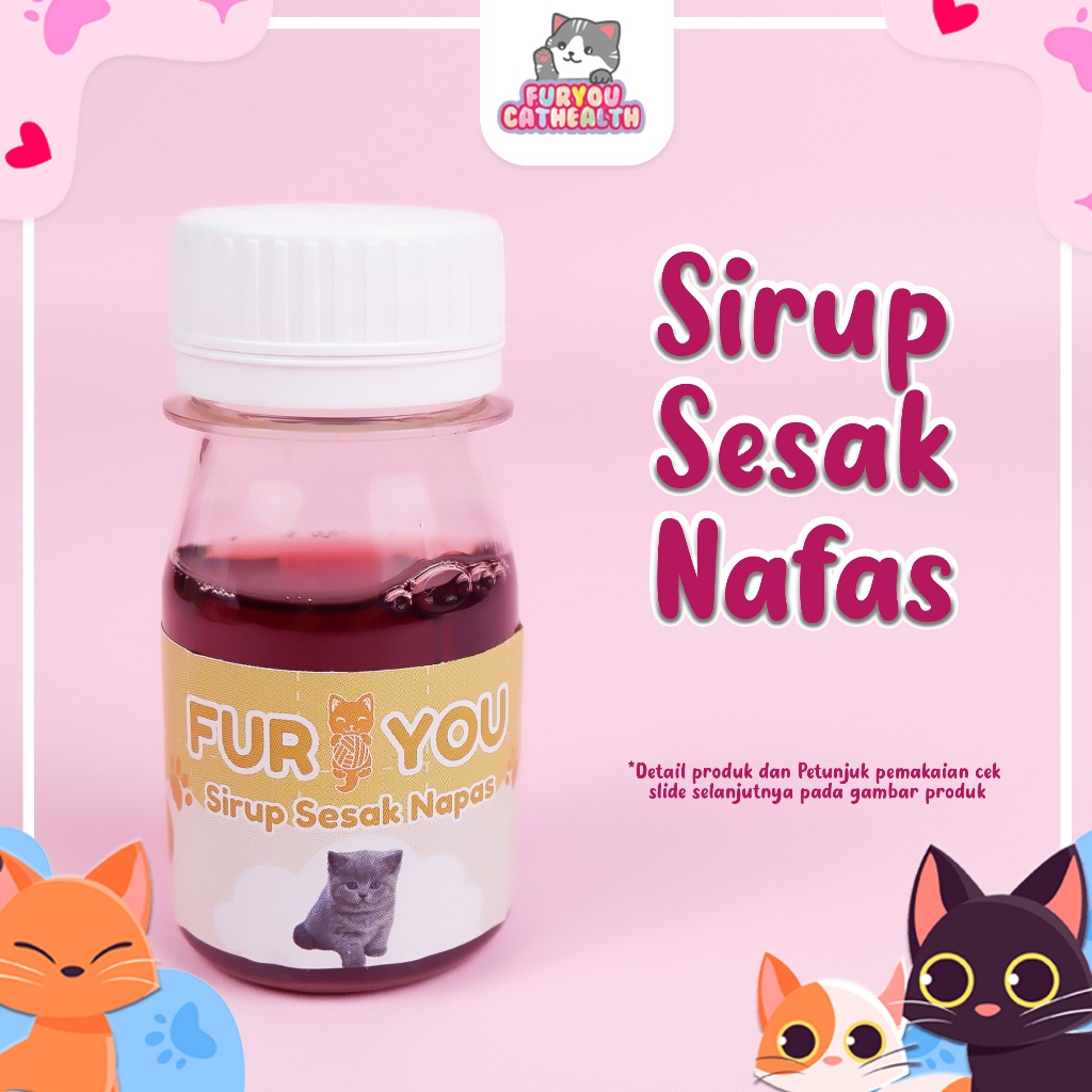 Jual Furyou Sirup Sesak Nafas untuk Anabul Susah Nafas Bengek Parasit ...