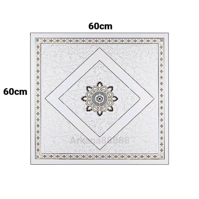 Jual plafon PVC ukuran 60x60cm isi 1lembar | Shopee Indonesia