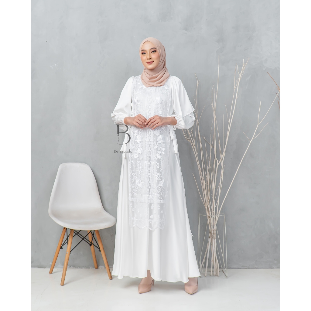 Jual DELISA DRESS ONE SET BAHAN ARMANY SILK MIX OUTER ORGANZA DRESS ...