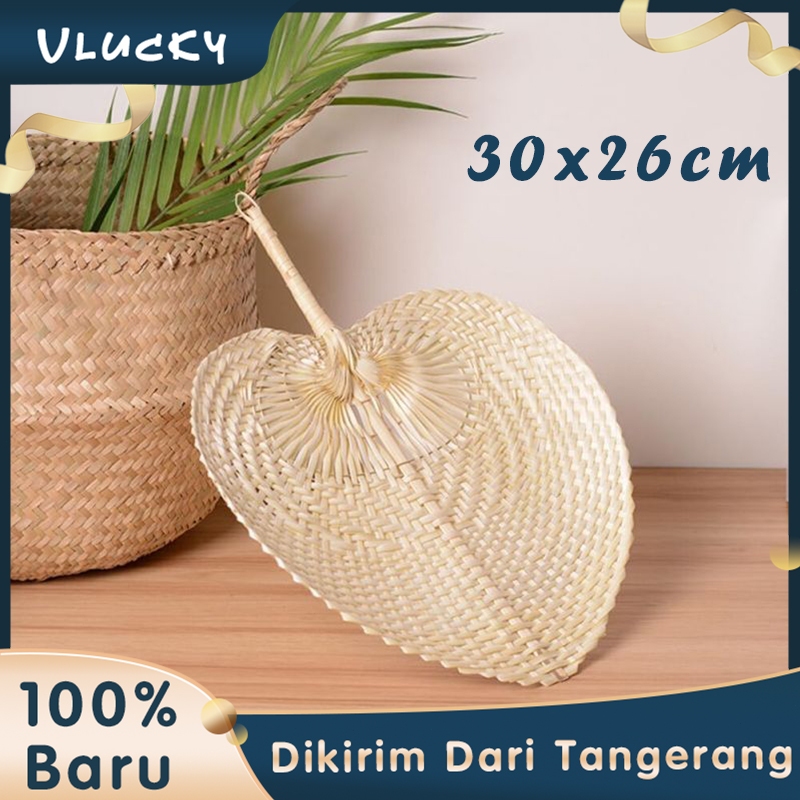 Jual Kipas Rotan Tangan 38cm Kipas Handmade Kipas Natural Kipas Polos ...