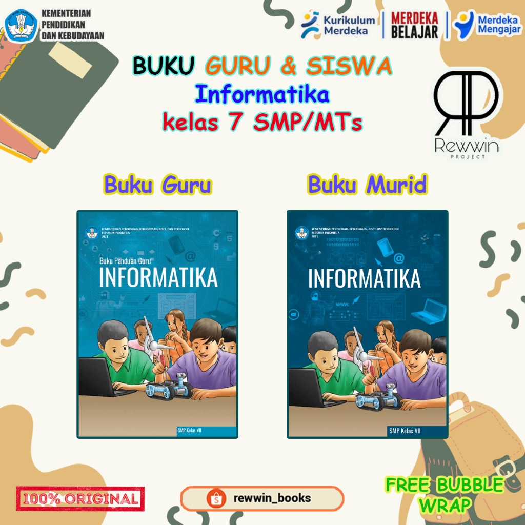 Jual Buku GURU dan SISWA Informatika Kelas 7 SMP Kurikulum Merdeka | Shopee Indonesia