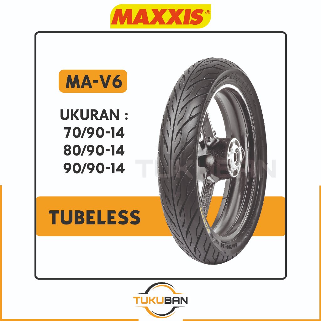 Jual Ban Luar Motor Maxxis MA-V6 Ukuran 70/90 80/90 90/90 Ring 14 Tubeless | Shopee Indonesia