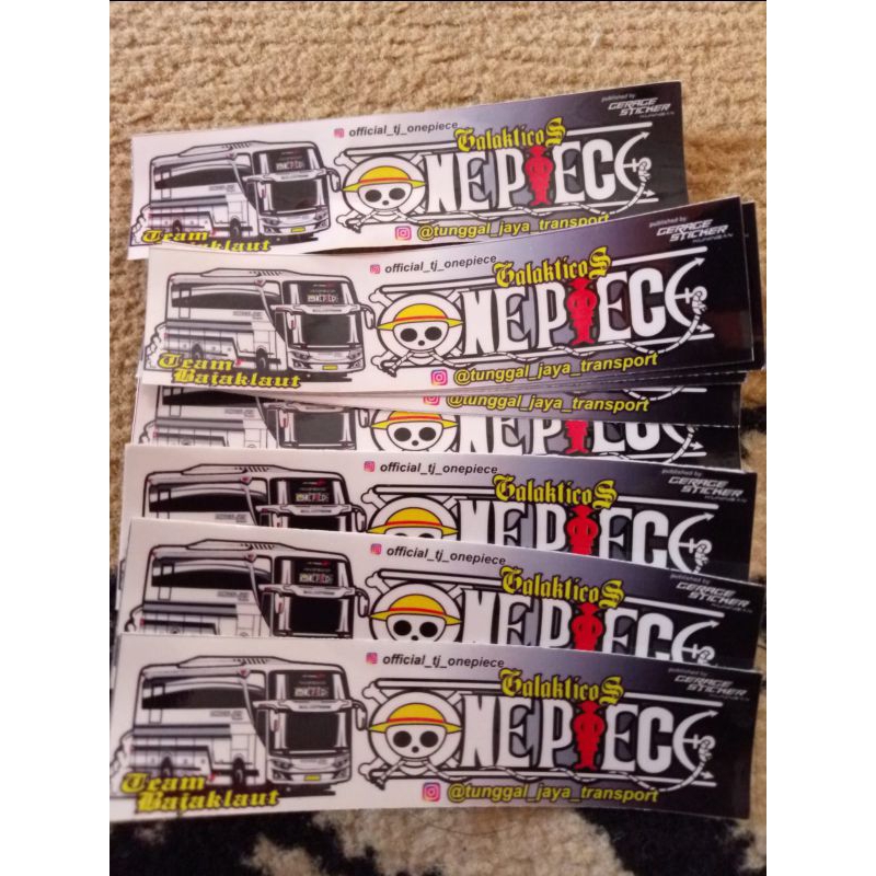 Jual 6 stiker bus basuri ONE PIECE | Shopee Indonesia
