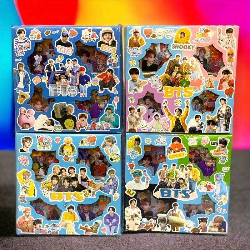 Jual Stiker BTS 1 Box isi 100 Lembar - Sticker Viral Nono BTS Bahan PVC ...