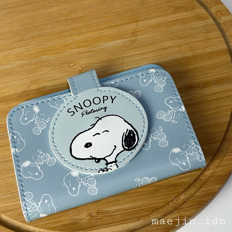 Jual SNOOPY Dompet Kartu Snoopy Peanuts Blue Card Bag | Shopee Indonesia