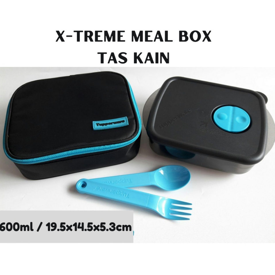 Jual BYO abu tupperware tempat makan ori / Xtreme meal box hitam TUPPY ...