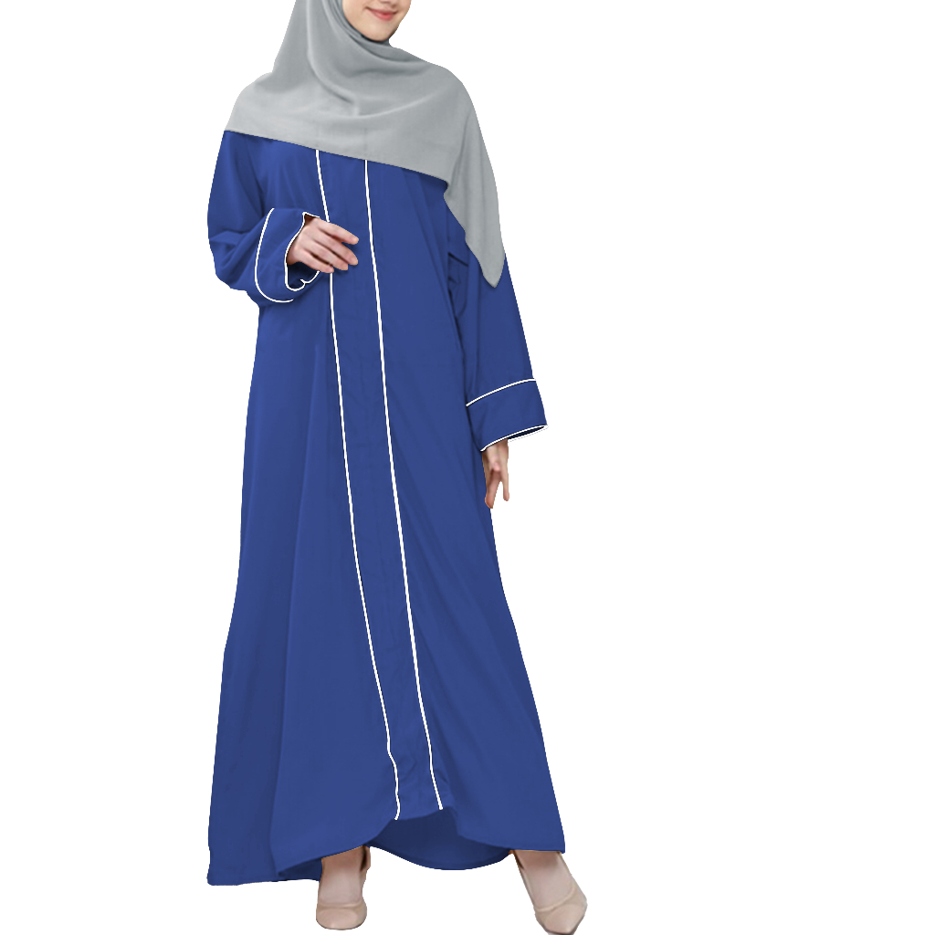 Jual Gamis Putih Polos Pengajian Kekinian Remaja pesta Size S M L XL ...