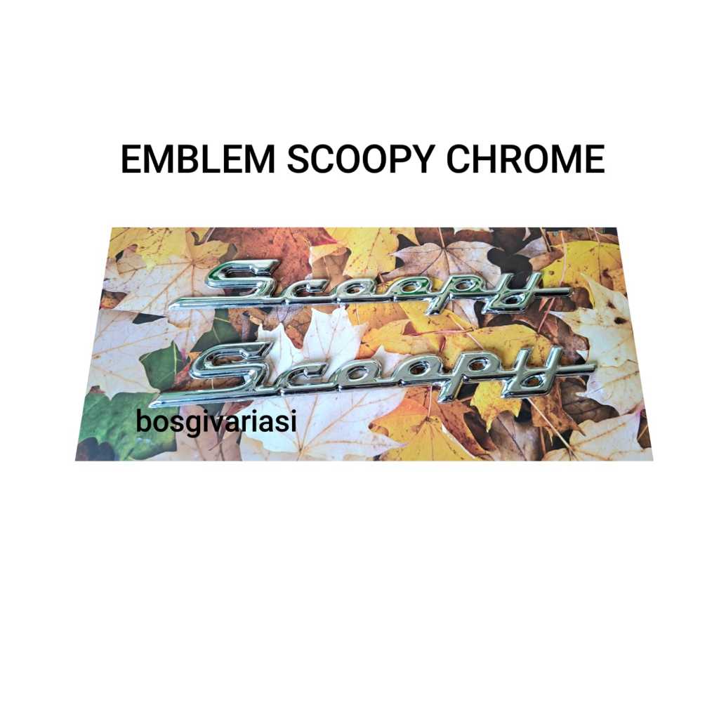 Jual Emblem Logo scoopy chrome / Logo timbul 3D scoopy f1 chrome ...